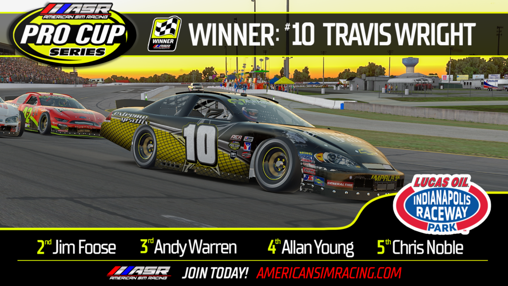 Travis Wright Snatches Victory at IRP! - American Sim Racing